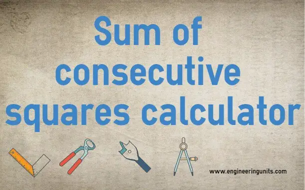 Sum of consecutive squares calculator online Sum of consecutive squares calculator online