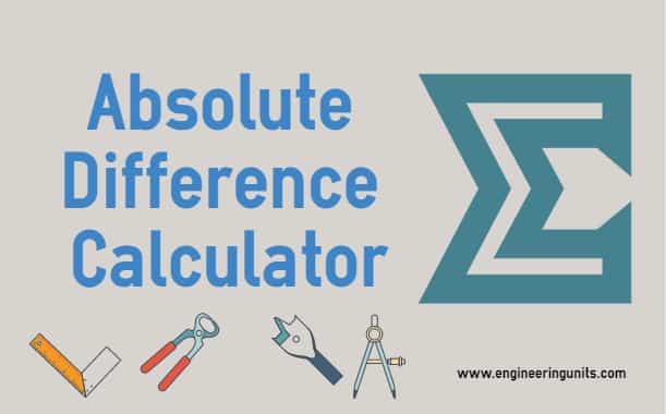Absolute Difference Calculator Online Calculator Example
