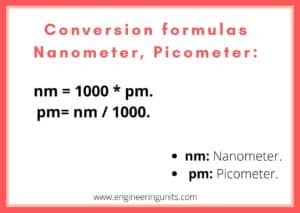 Nanometer To Picometer Conversion (nm To Pm).